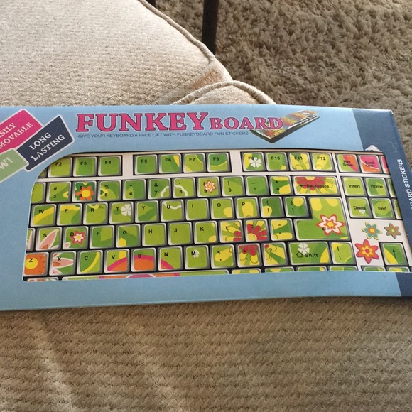 Funky Concepts | Storage & Organization | New Funkey Keyboard Stickers ...